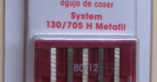 Bernina Metafil Size 80 Needles 5/pk carded