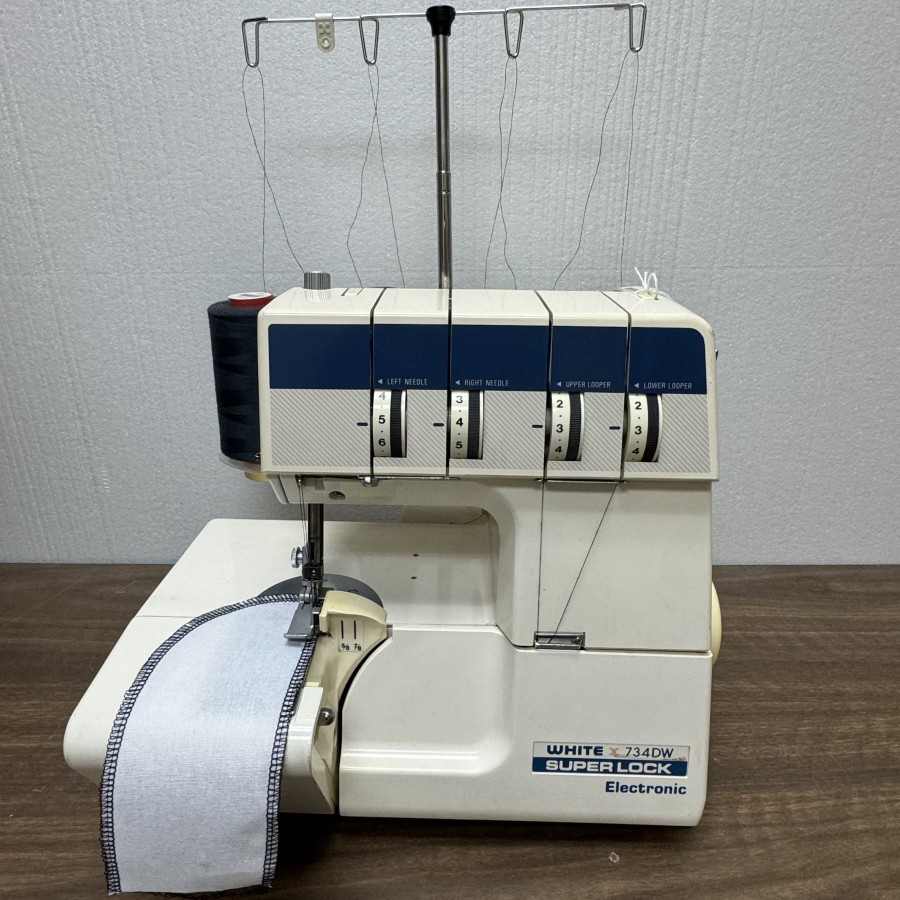 White Superlock 734DW Electronic - USED