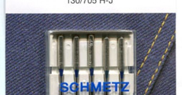 Schmetz Denim Jeans Needle Assorted Carded 5/Pkg